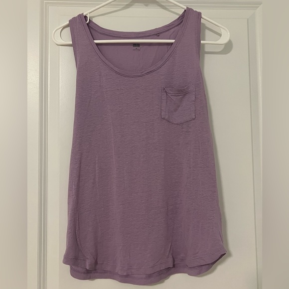 Uniqlo | Tops | Uniqlo Light Purple Medium Tank Top | Poshmark